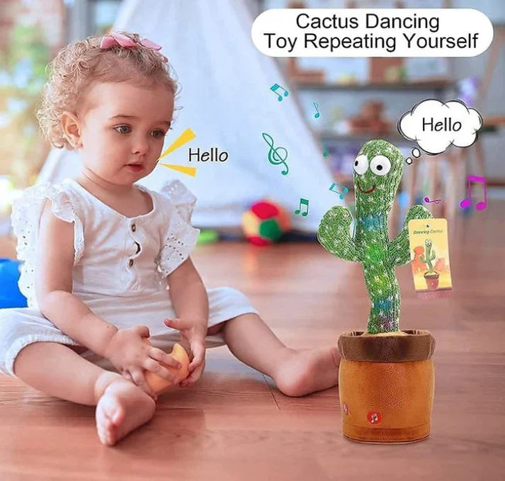 Rechargeable Dancing Cactus Toy – Sing, Dance, and Talk Back with Ligh ...